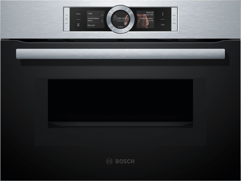 Компактный духовой шкаф с микроволновым режимом Bosch CMG636BS1 ...